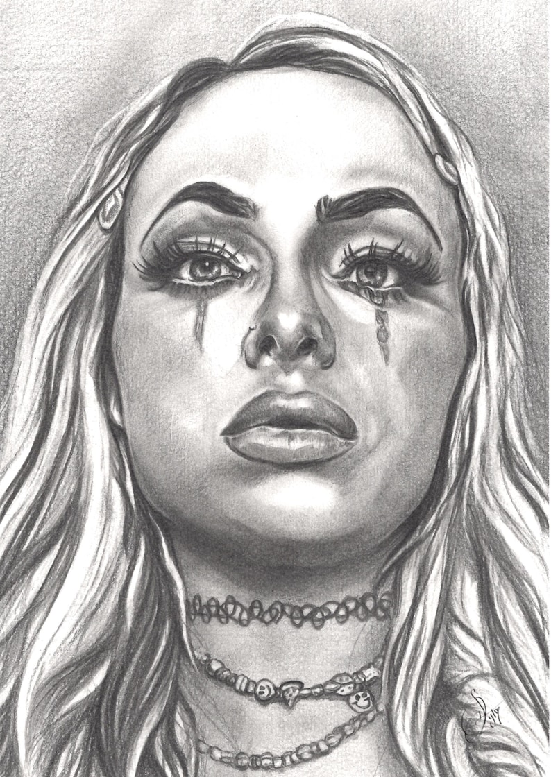 Liv Morgan Hand Drawn Art Print - Etsy