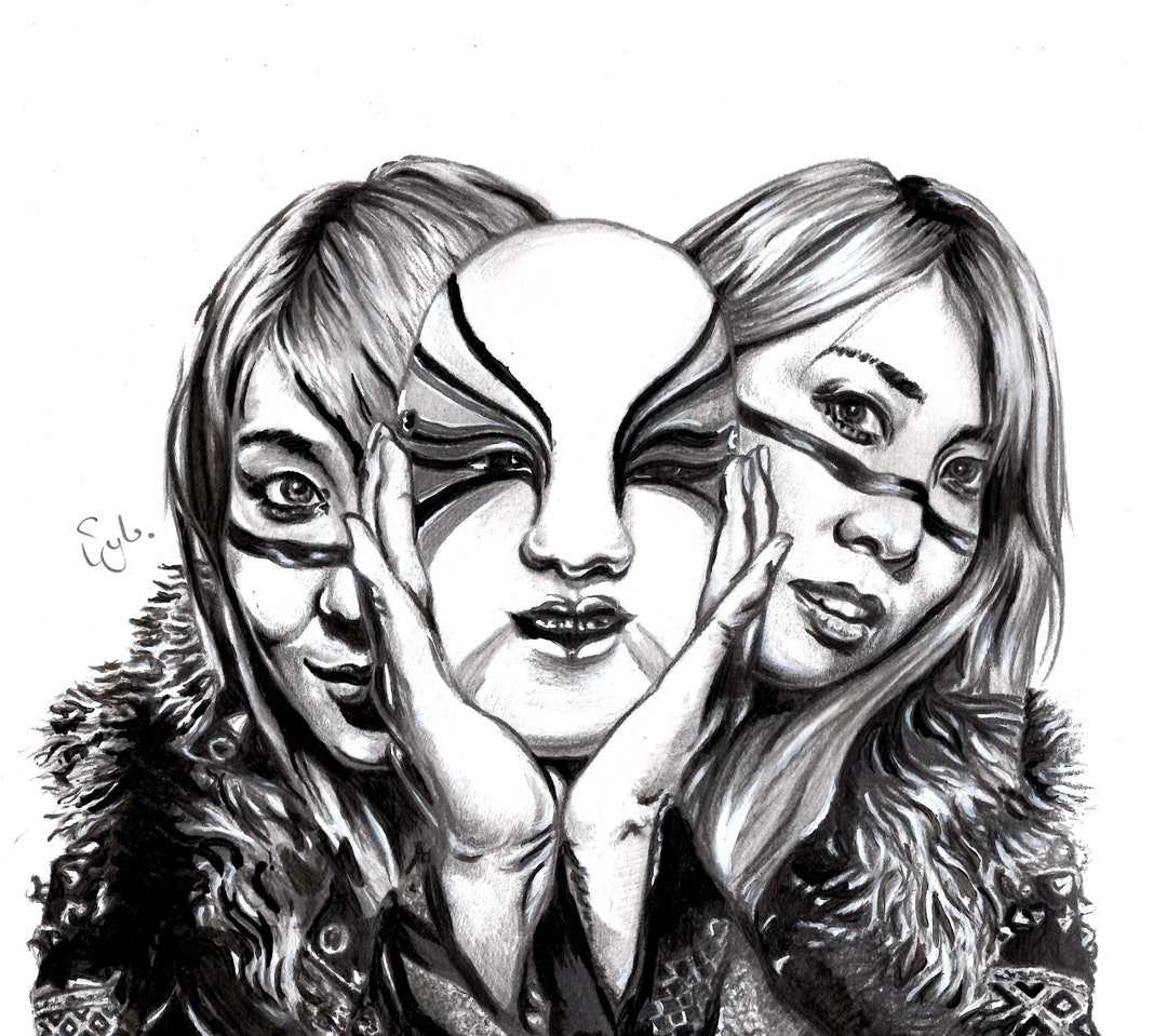 Asuka WWE Hand Drawn Art Print - Etsy