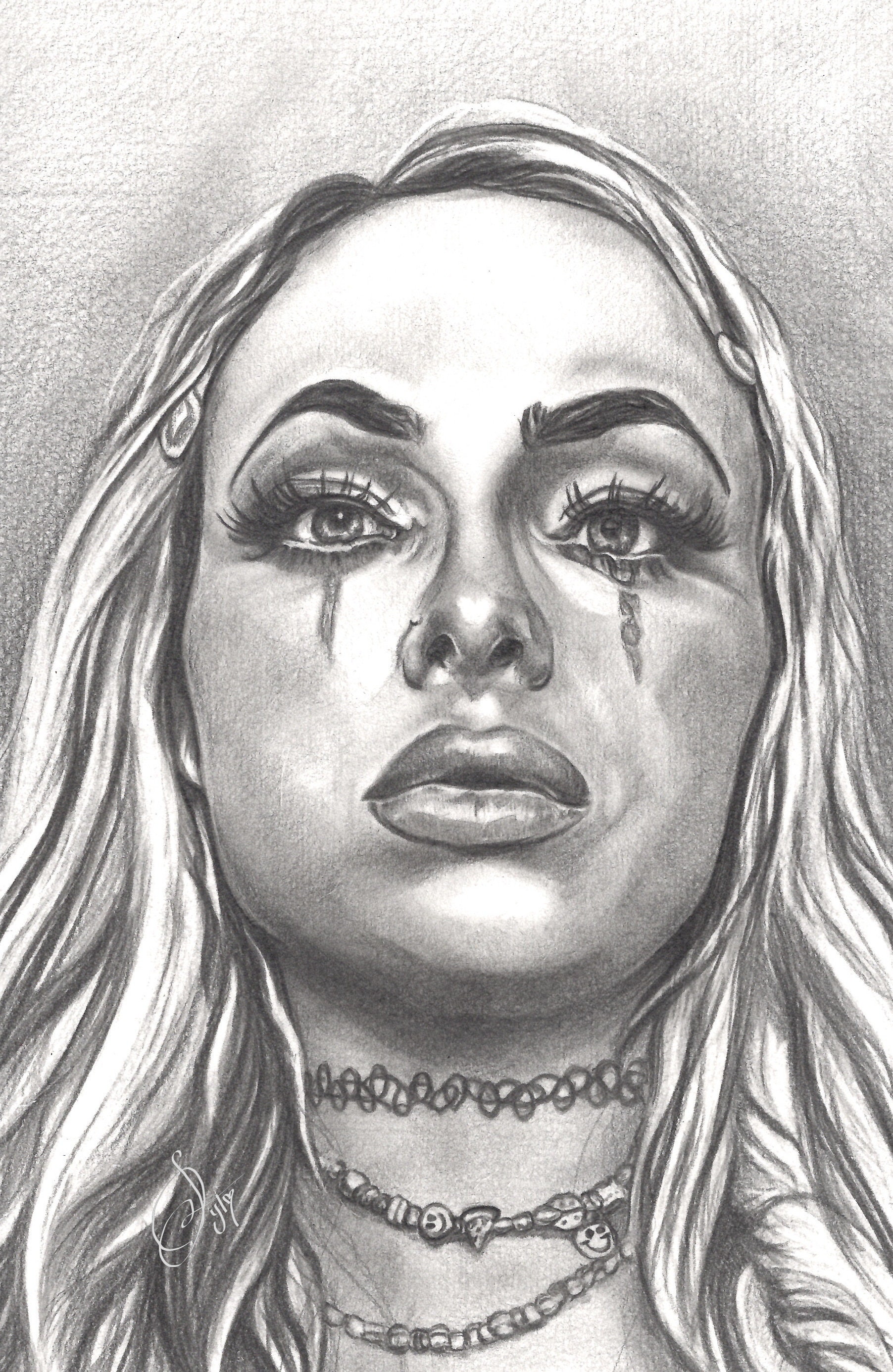 Liv Morgan Hand Drawn Art Print - Etsy