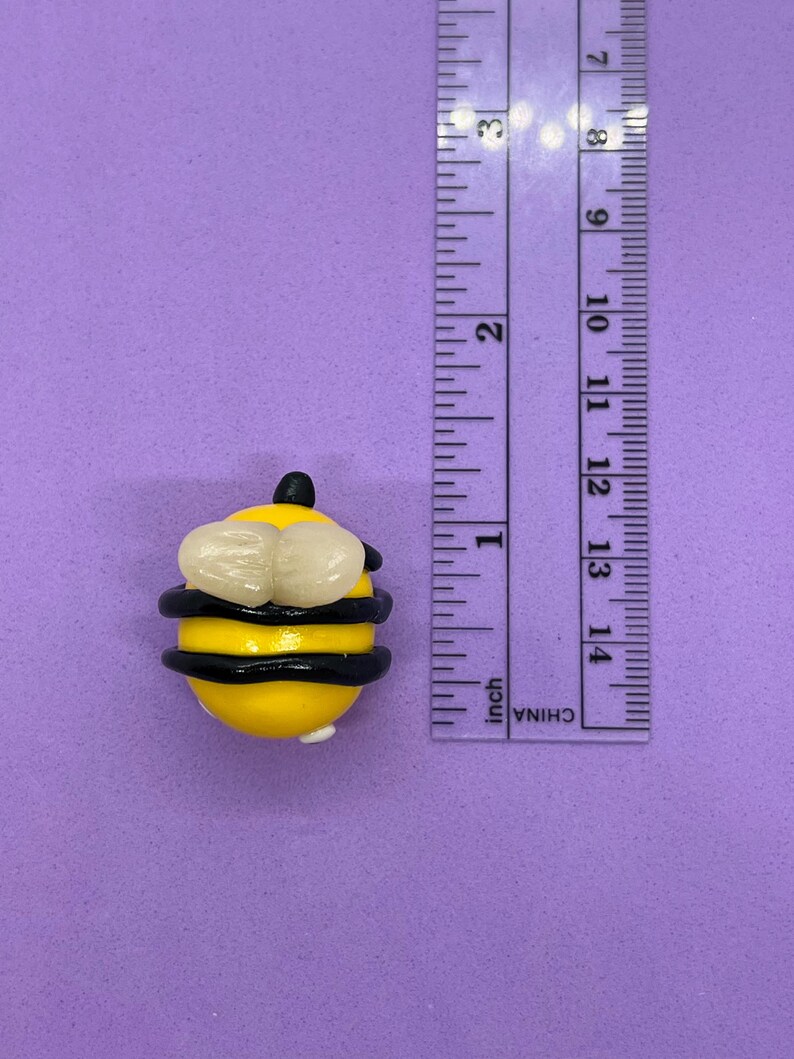 Cute Derpy Bumble Bee Sculpture| Kawaii, Polymer Clay Figurine, Funny ...