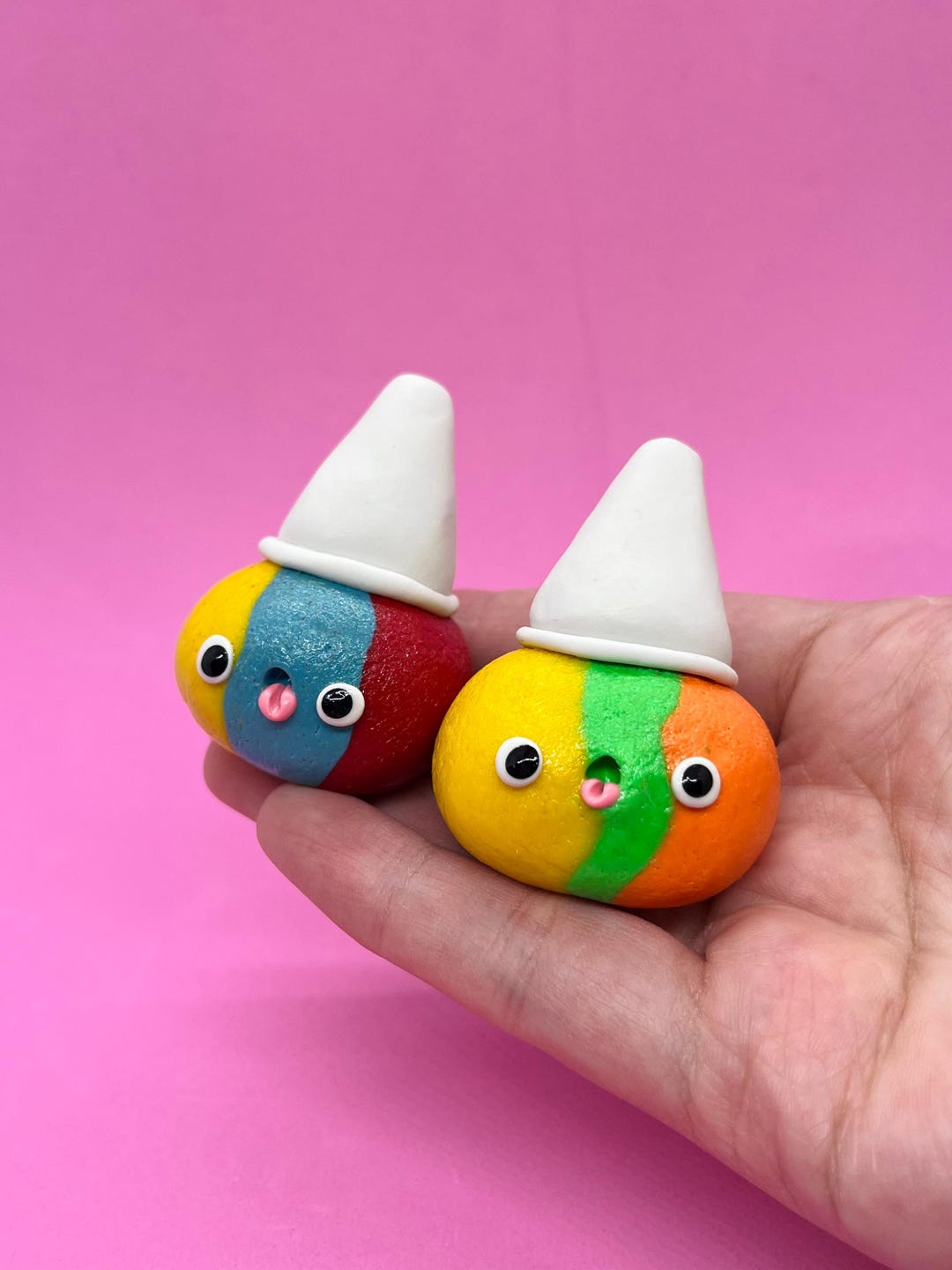 Silly Snow Cone Clay Figurine Sculpture| Kawaii, Polymer Clay, Funny ...