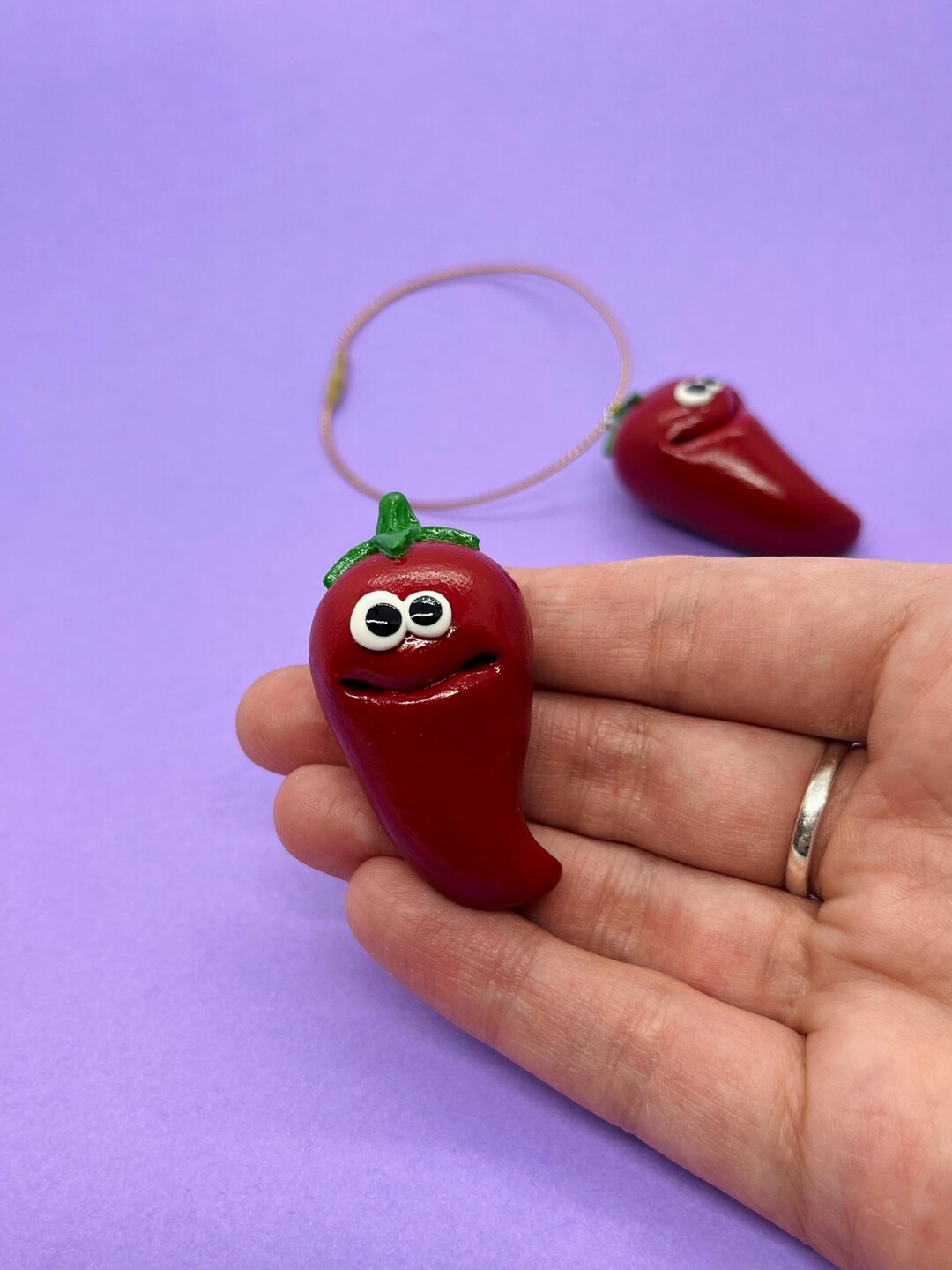 Happy Chili Pepper Ornament or Sculpture |white Elephant Gift, Funny ...