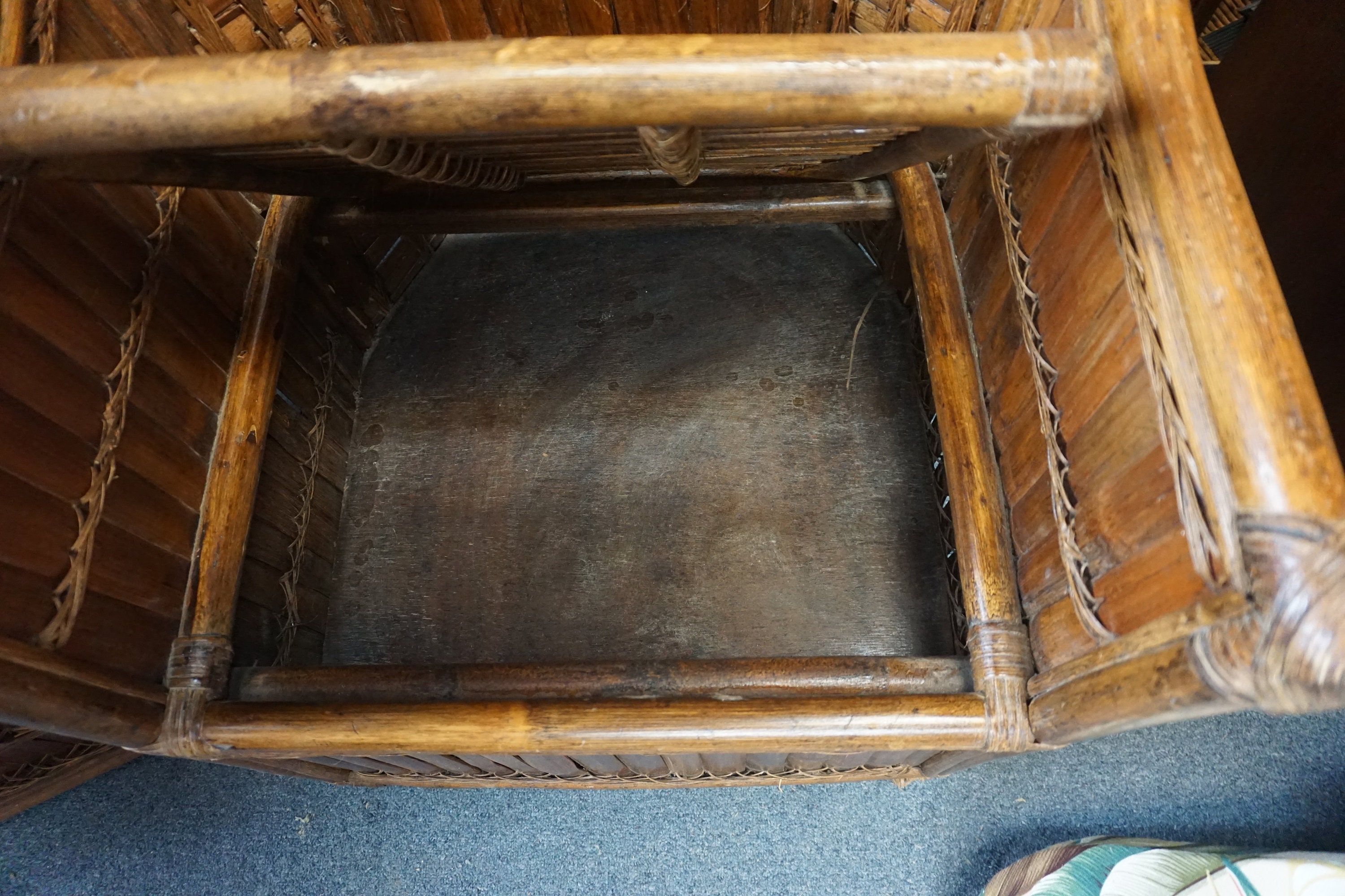 Mid Century Modern Rattan Rising Sun Chair FREE Shipping - Etsy