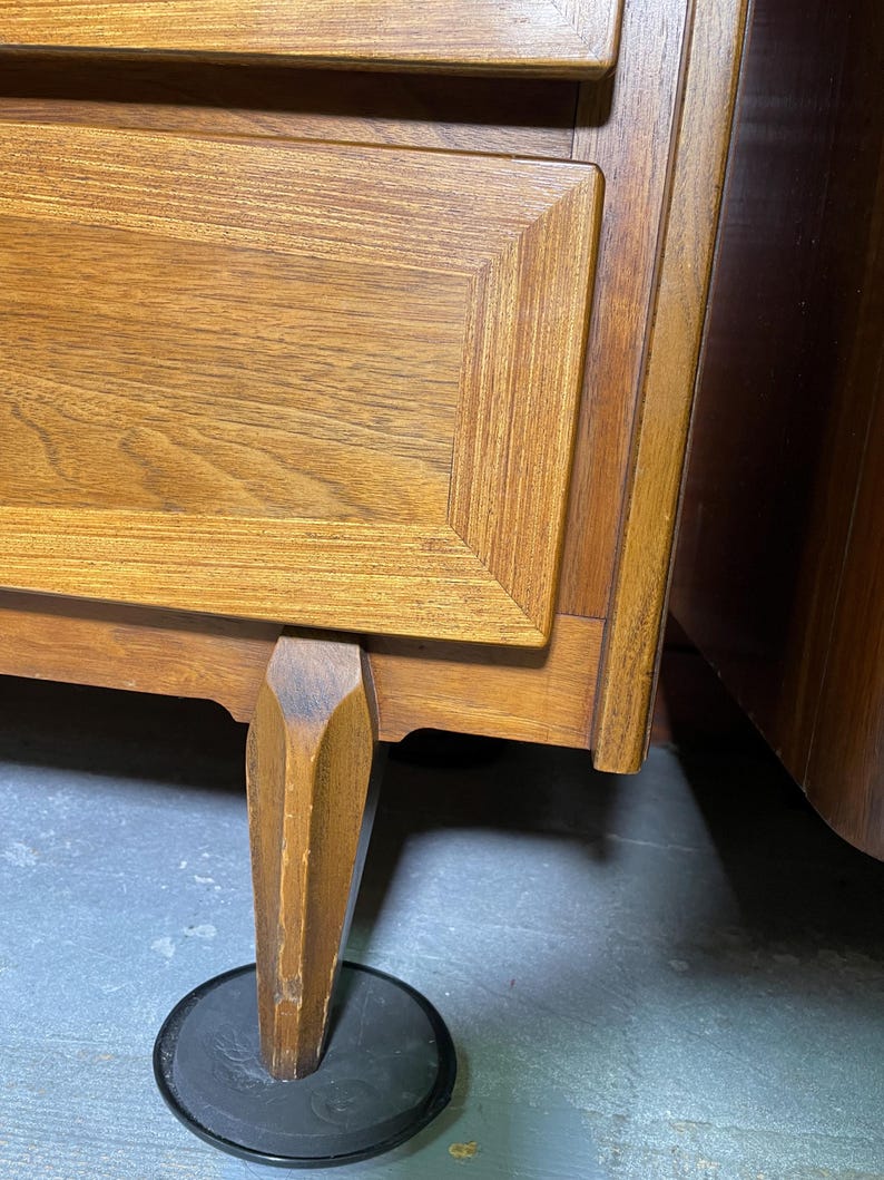 Mid Century Modern Tallboy Dresser American of Martinsville Two Toned ...