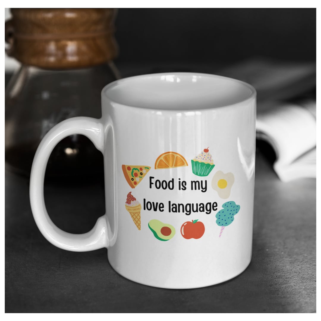 Food Love Language Ceramic Mug - Etsy