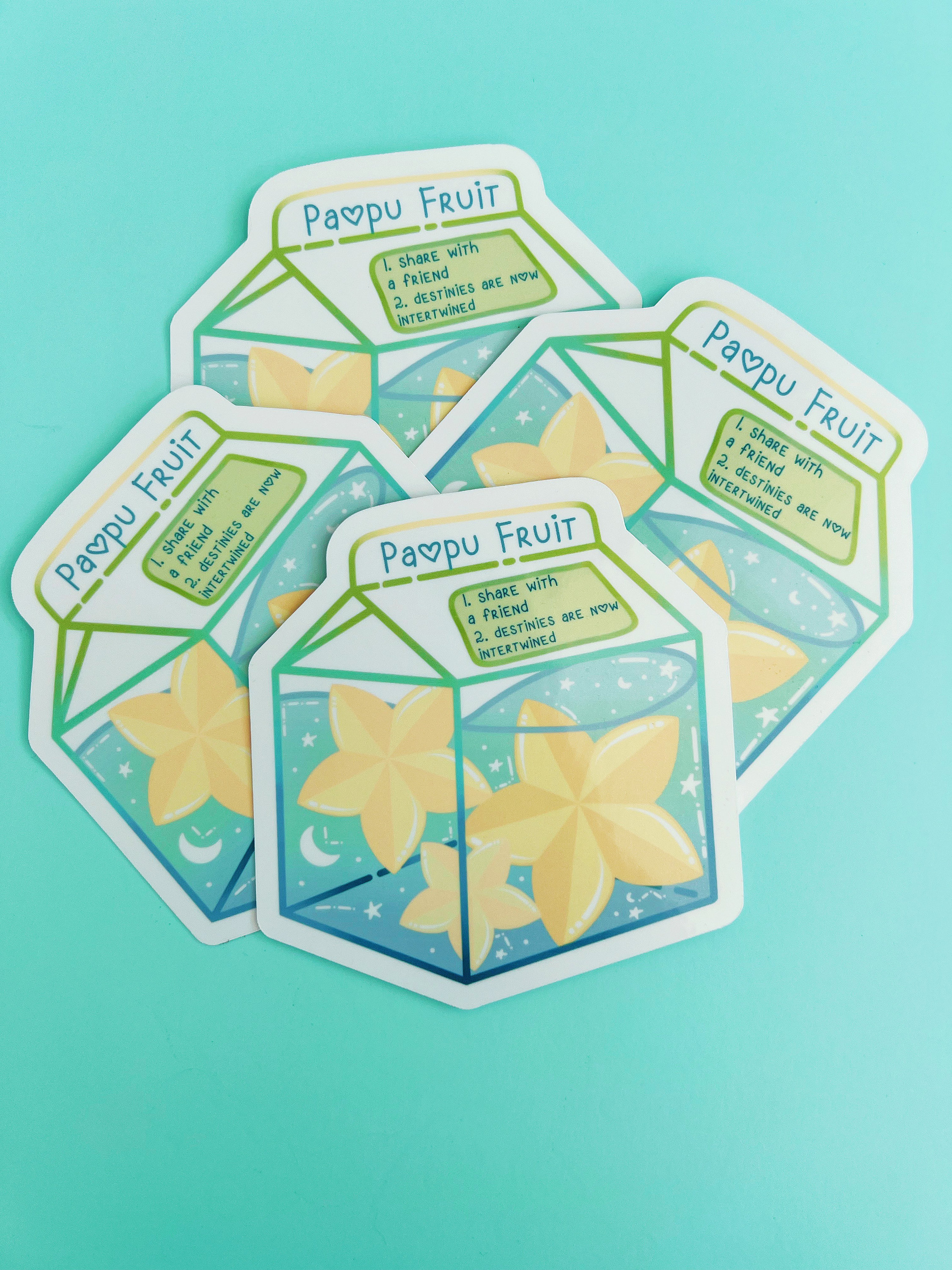 Kingdom Hearts Paopu Fruit Milk Box Carton Sticker - Etsy