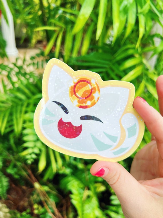 Kawaii Cute Lucky Kitty Cat Slime Rancher Holographic Vinyl | Etsy