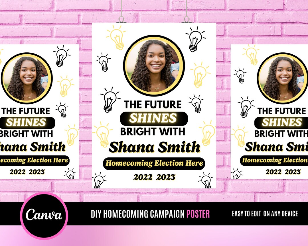 Bright Idea Student Council Poster, Homecoming Poster, Class Treasurer ...