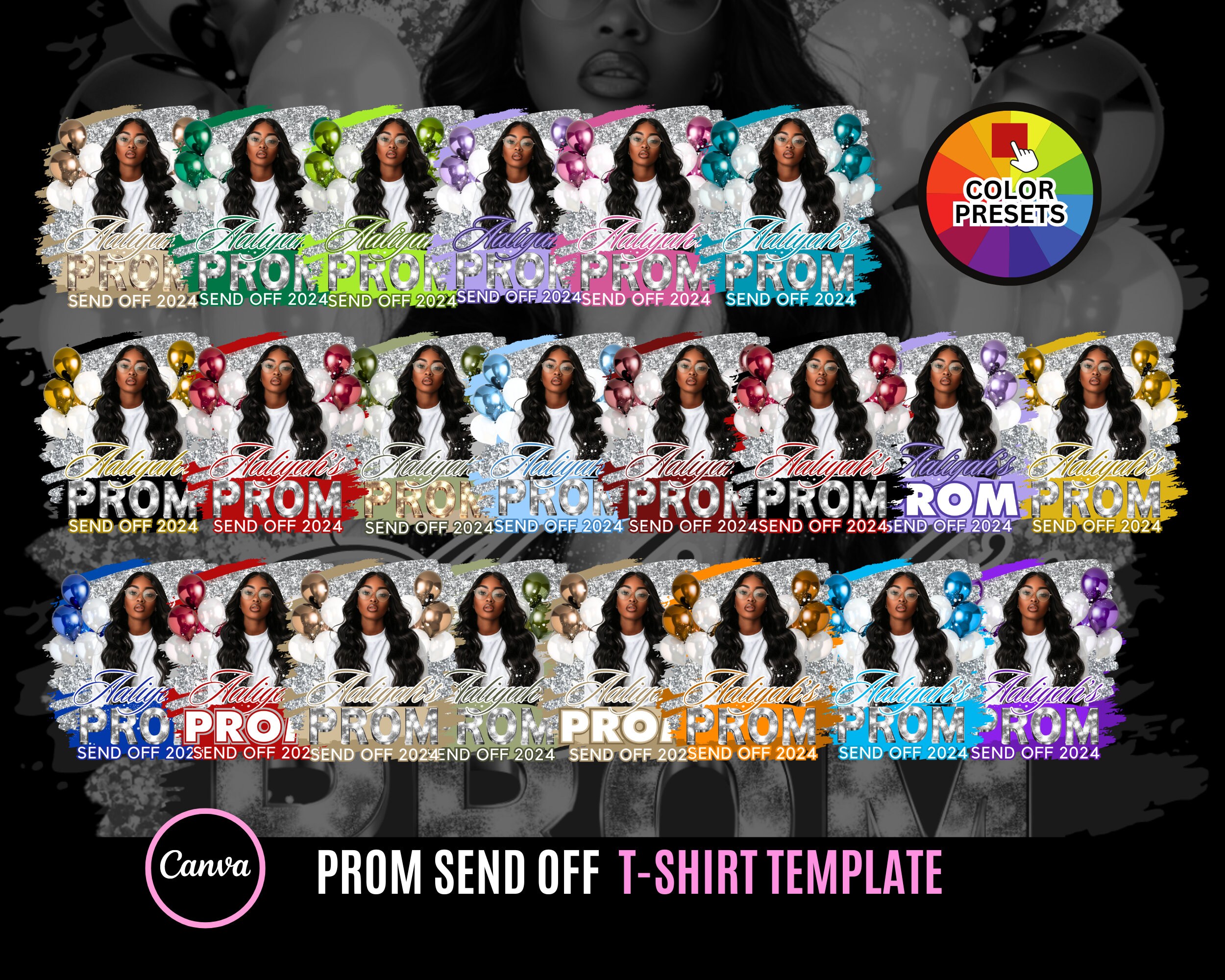 Prom Send off T Shirt Design, Editable in Canva, 2025 Prom T Shirt ...