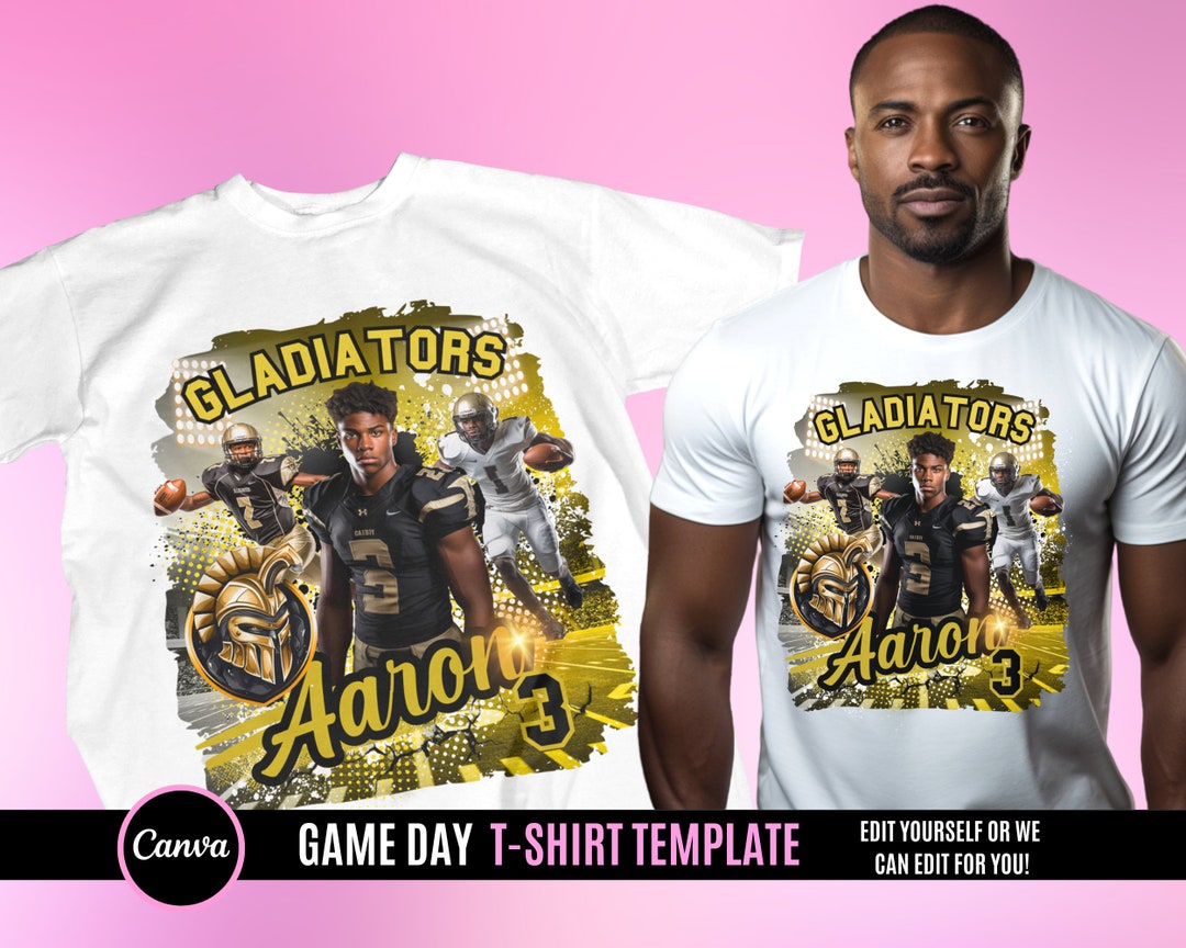 Football Game Day Design File, Football T Shirt Design, Editable in ...