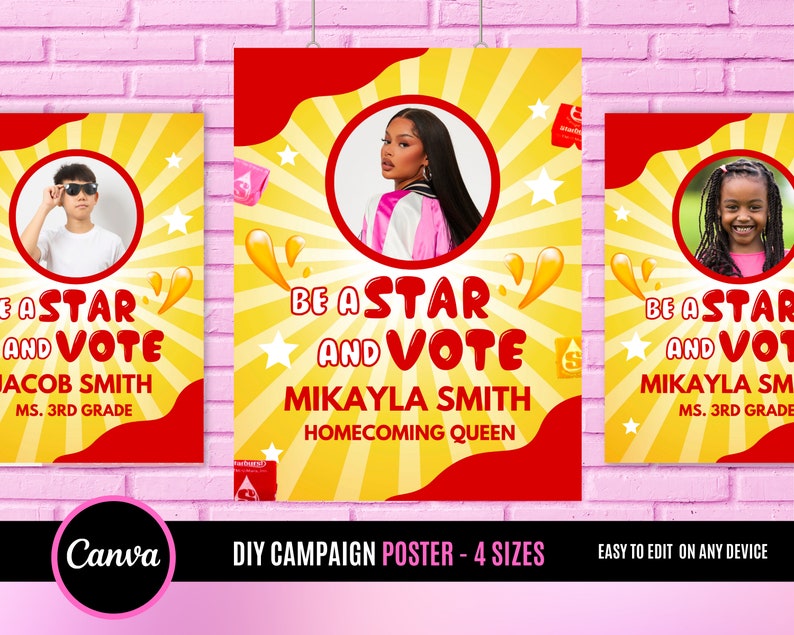 Homecoming Queen Poster Sign, Class Campaign, Class President, High ...