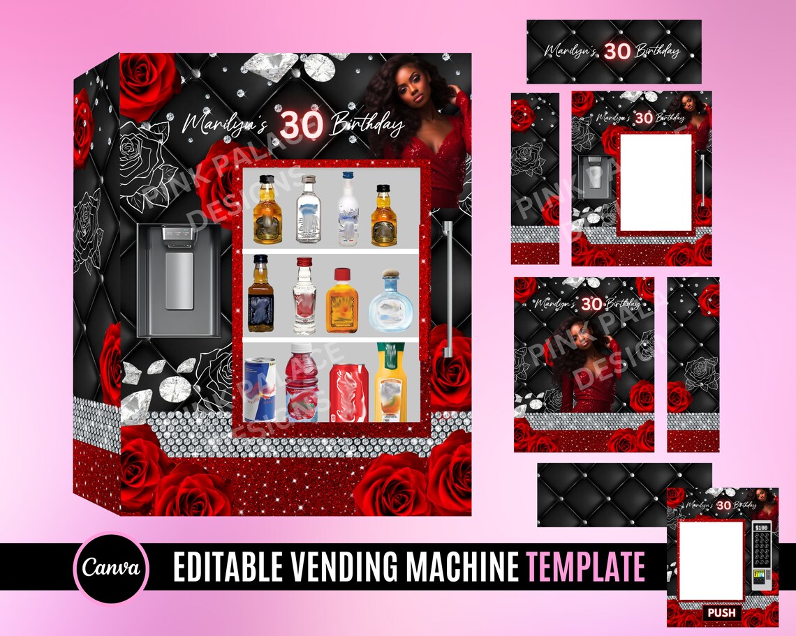 Vending Machine Template, Birthday Gift, Graduation Crafts Birthday ...
