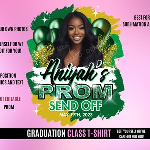 Prom Send off T Shirt Design, Editable in Canva, 2024 Prom T Shirt ...