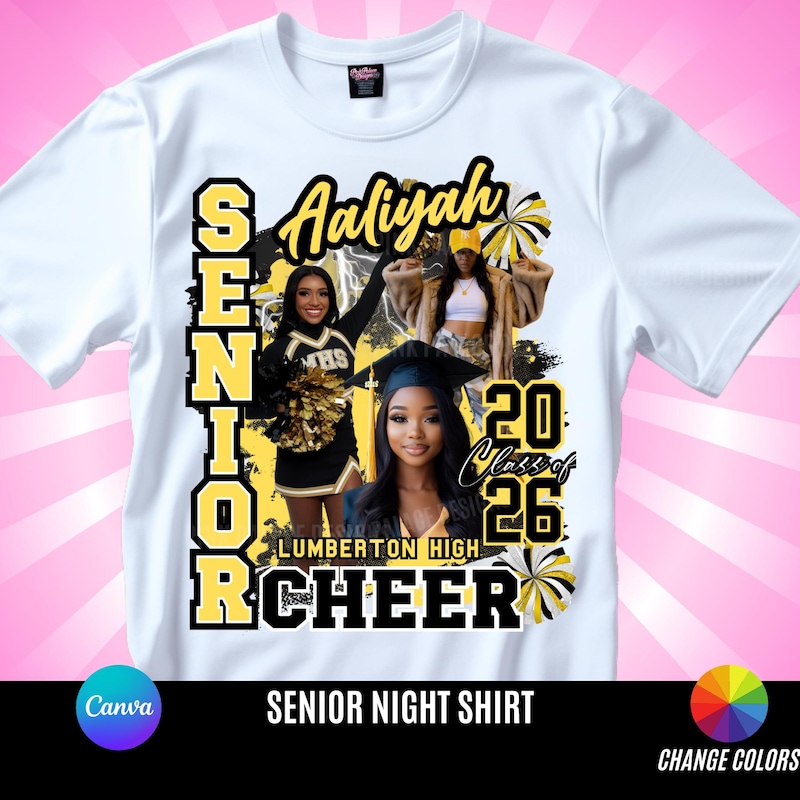 Senior Night Shirts Templates - Etsy