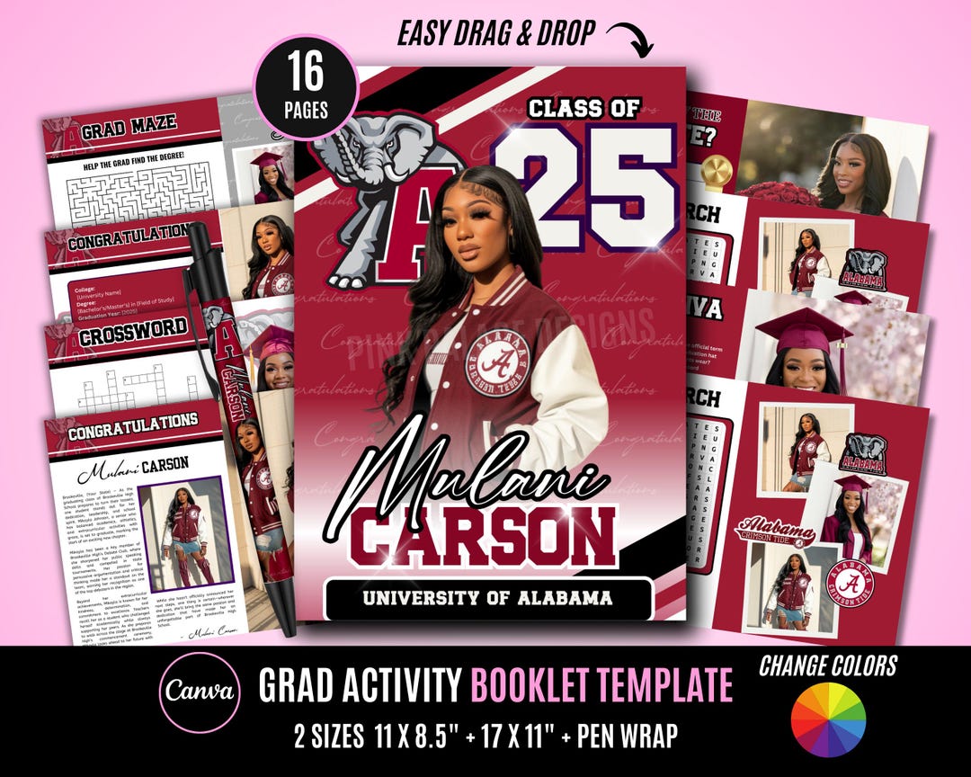 Graduation Booklet Template | Graduation Activity Book | Graduation ...