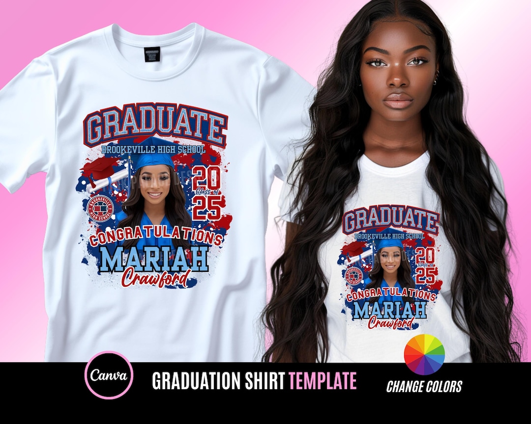 Graduate Tshirt Design File, Graduation Day Design File, Editable in ...