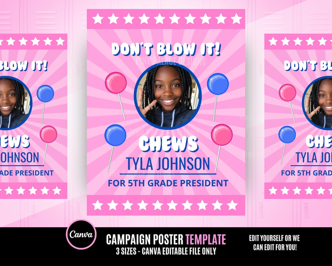 Dont Blow It Poster, Student Council Poster, Class Treasurer, Class ...