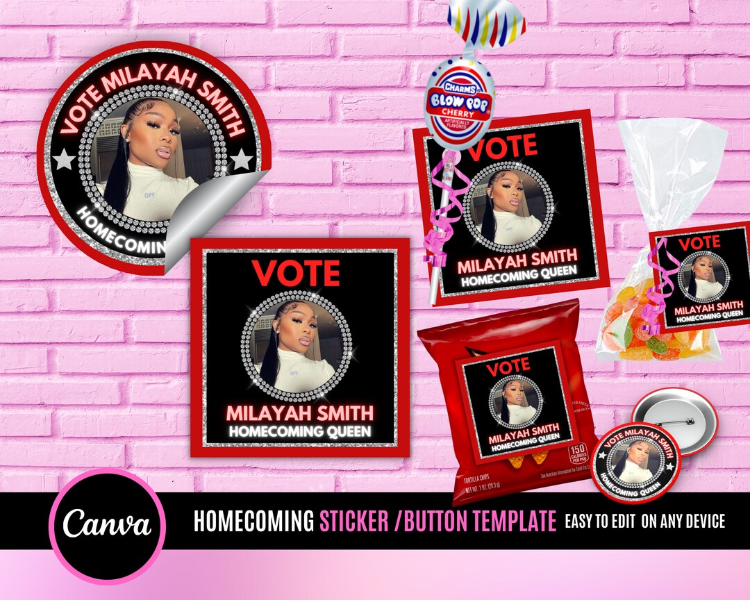 Vote Homecoming Queen, Class Campaign Sticker,class Campaign ...