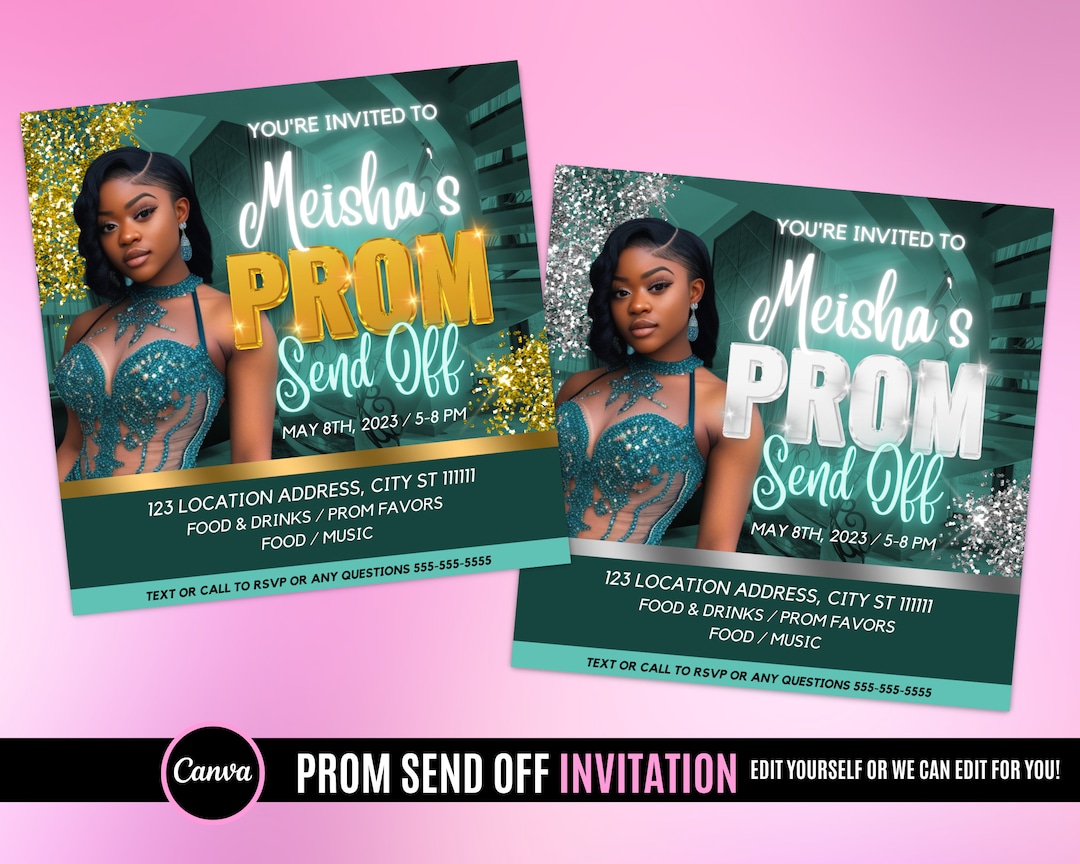 Prom Send off Flyer | Prom Send off Invitation | Prom Night Event ...