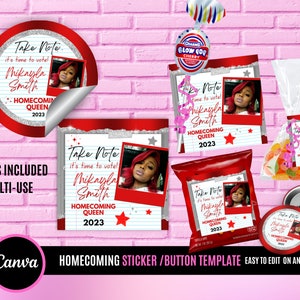 Vote Homecoming Queen, Class Campaign Sticker,class Campaign ...