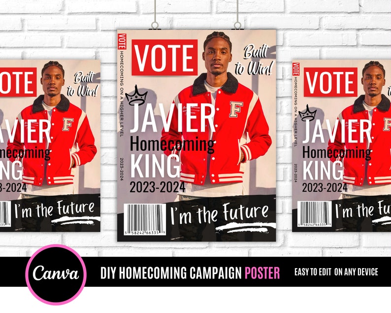 Homecoming King Homecoming Prince Magazine Styled Poster - Etsy