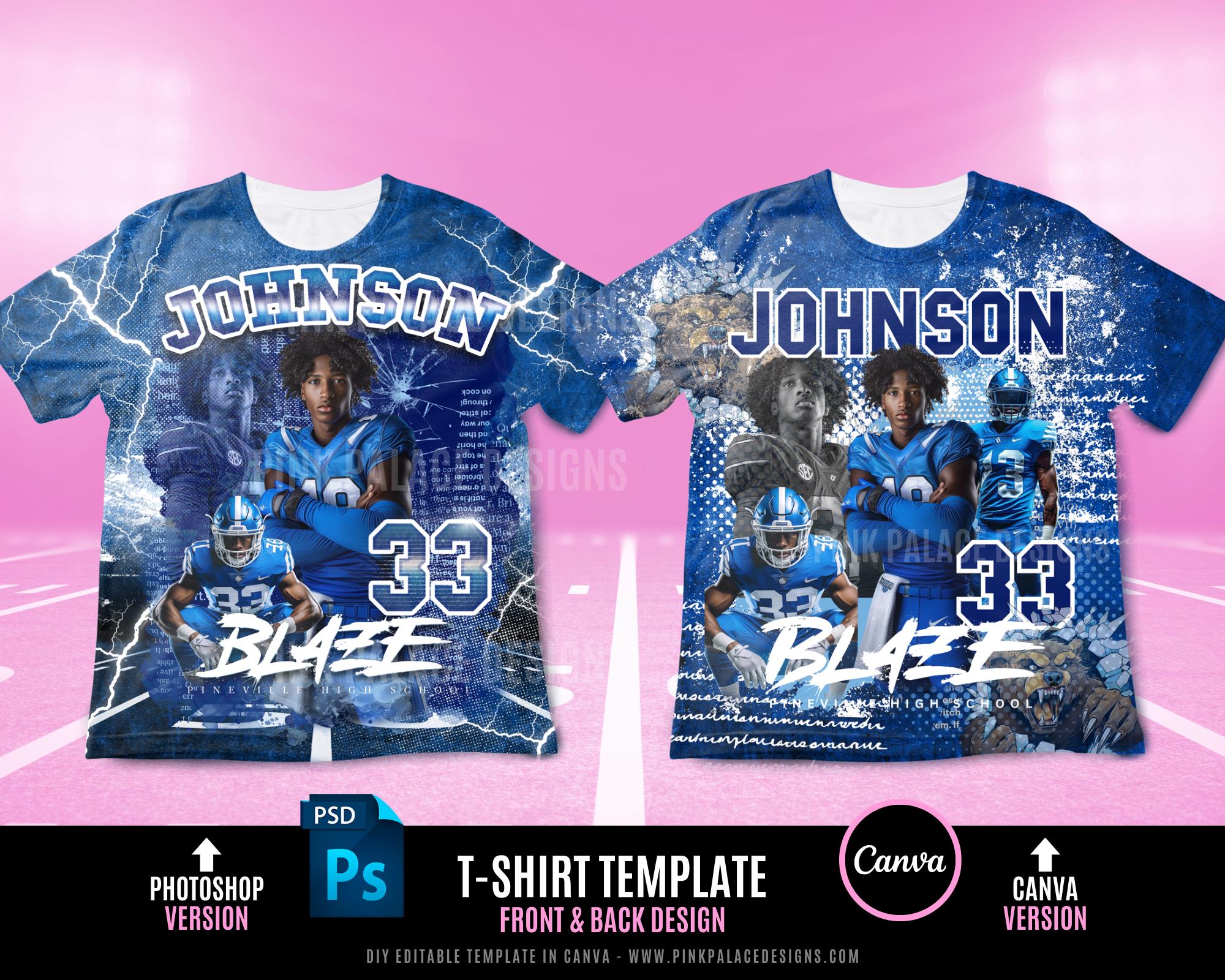 3d All Over Football Game Day Design Template, Football T Shirt Design ...