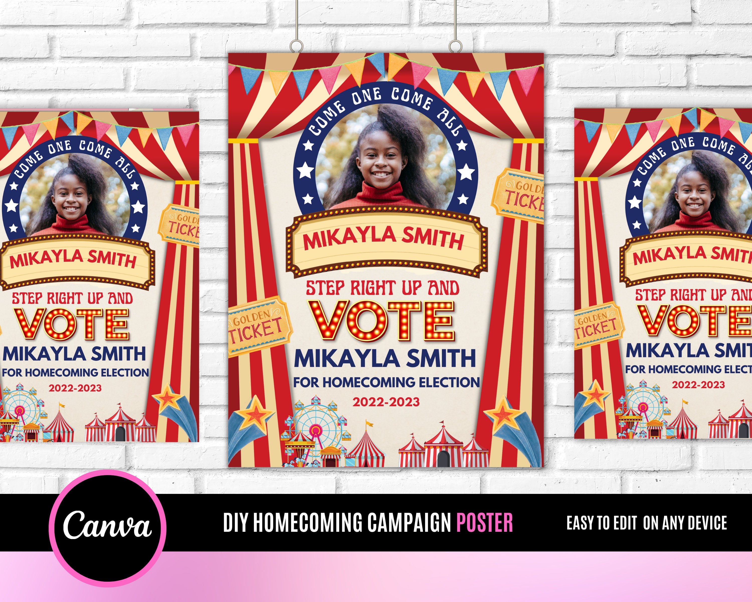 Circus Campaign Poster, Student Council Poster, Elections, Homecoming ...