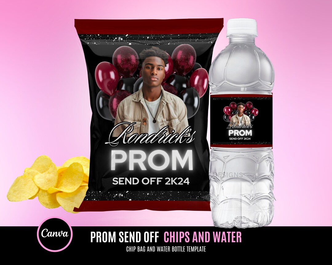 Prom Send off Chip Bag | Chip Bag Template | Prom Night Event | Prom ...