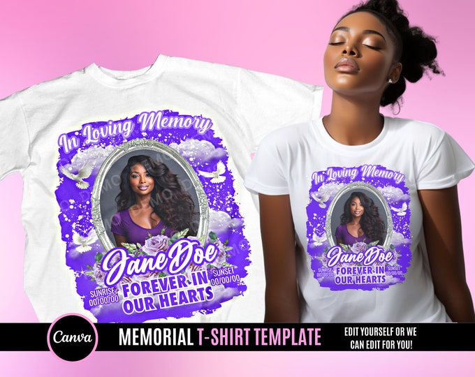Memorial Shirts, Memorial Wings, Celebration of Life, in Loving Memory ...