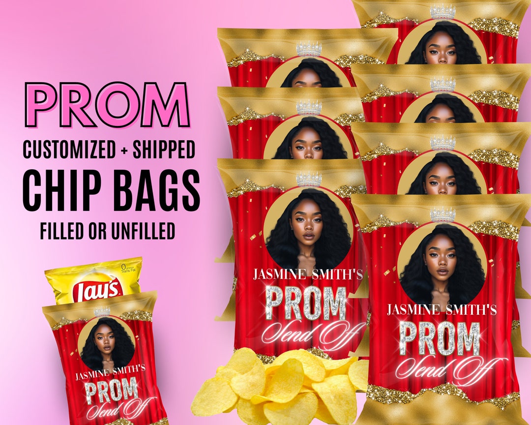 Personalized Chip Bags | ANY DESIGN for Your Event | Shipped Filled ...