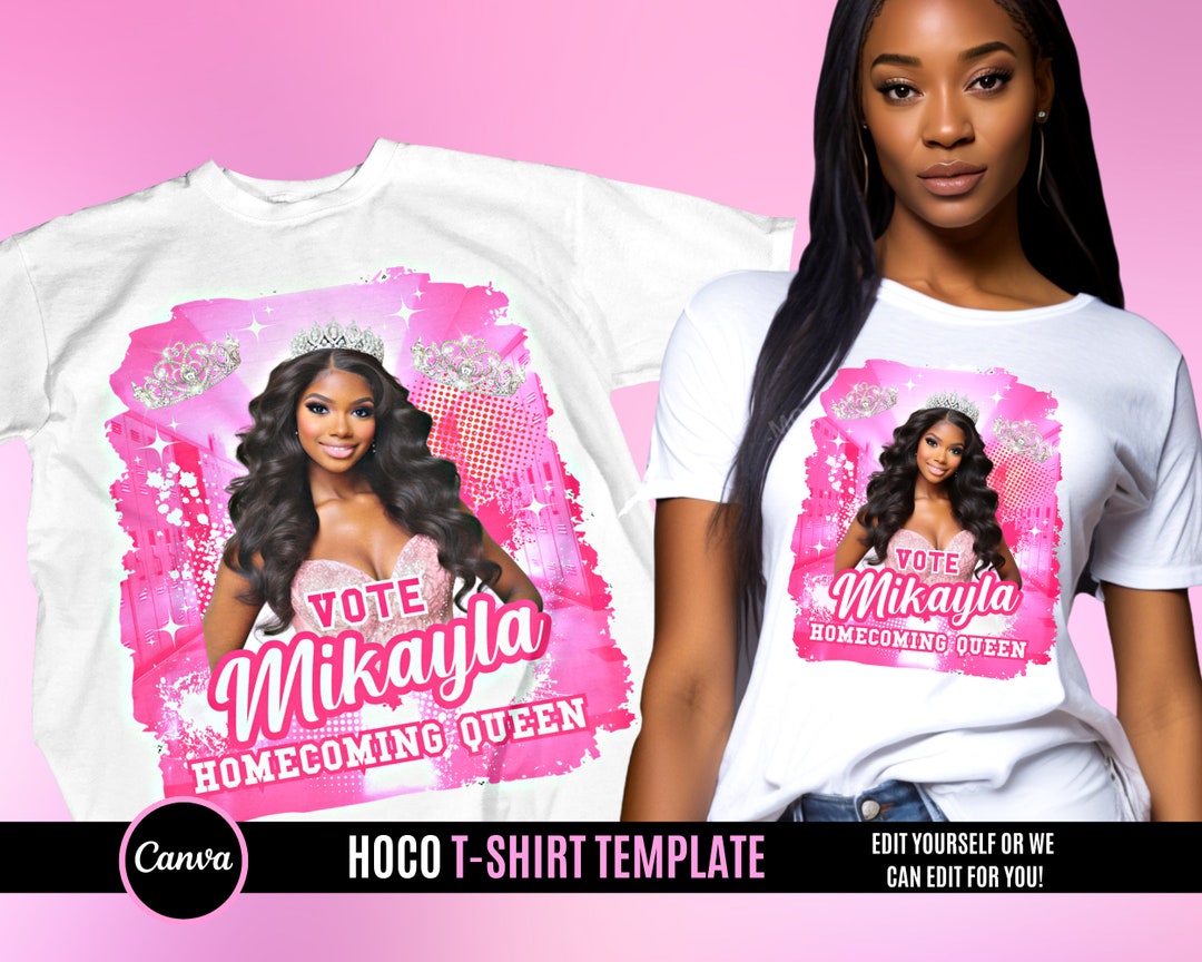 Vote Homecoming Queen Design File, Football T Shirt Design, Editable in ...