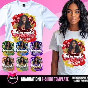Prom Send off T Shirt Design, Editable in Canva, 2025 Prom T Shirt ...