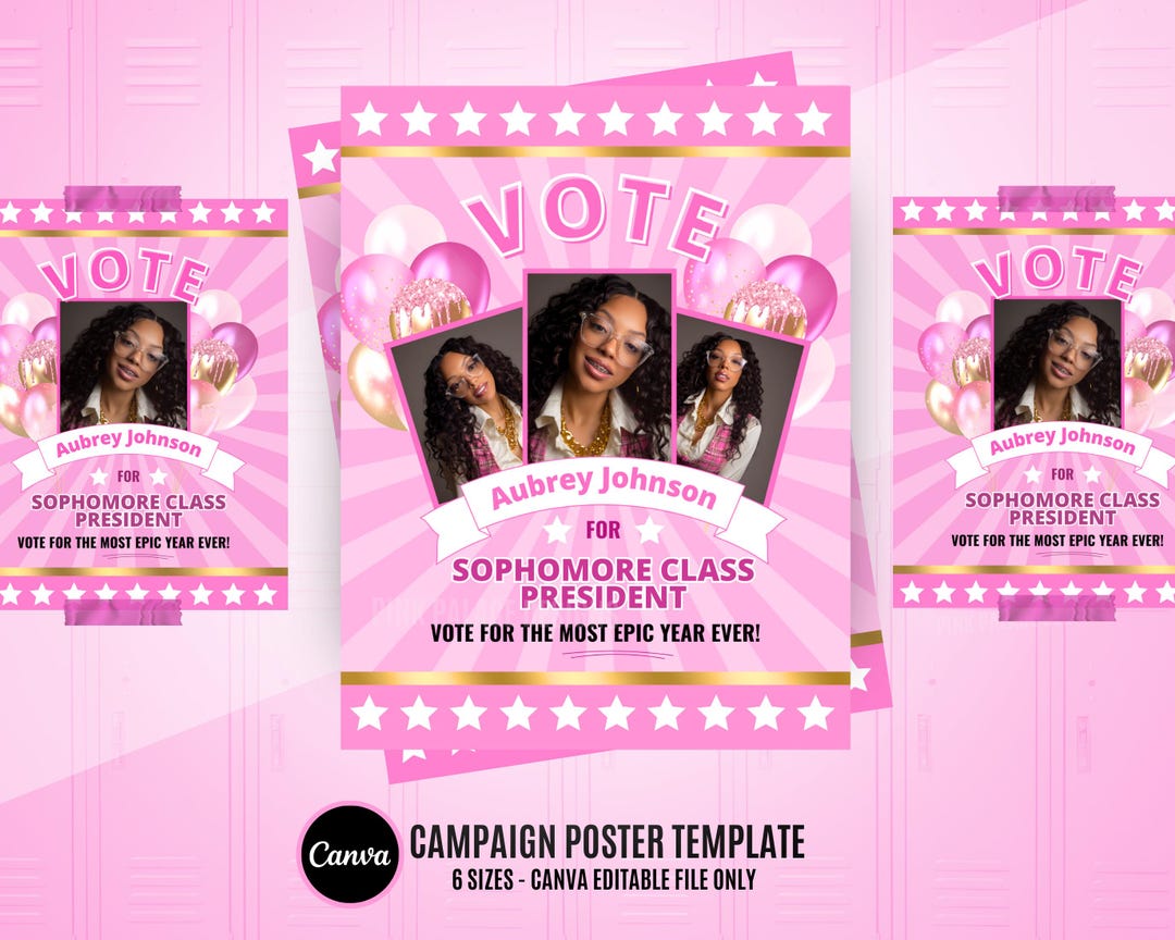 Homecoming Queen Poster Sign, Class Campaign, Class President, High ...