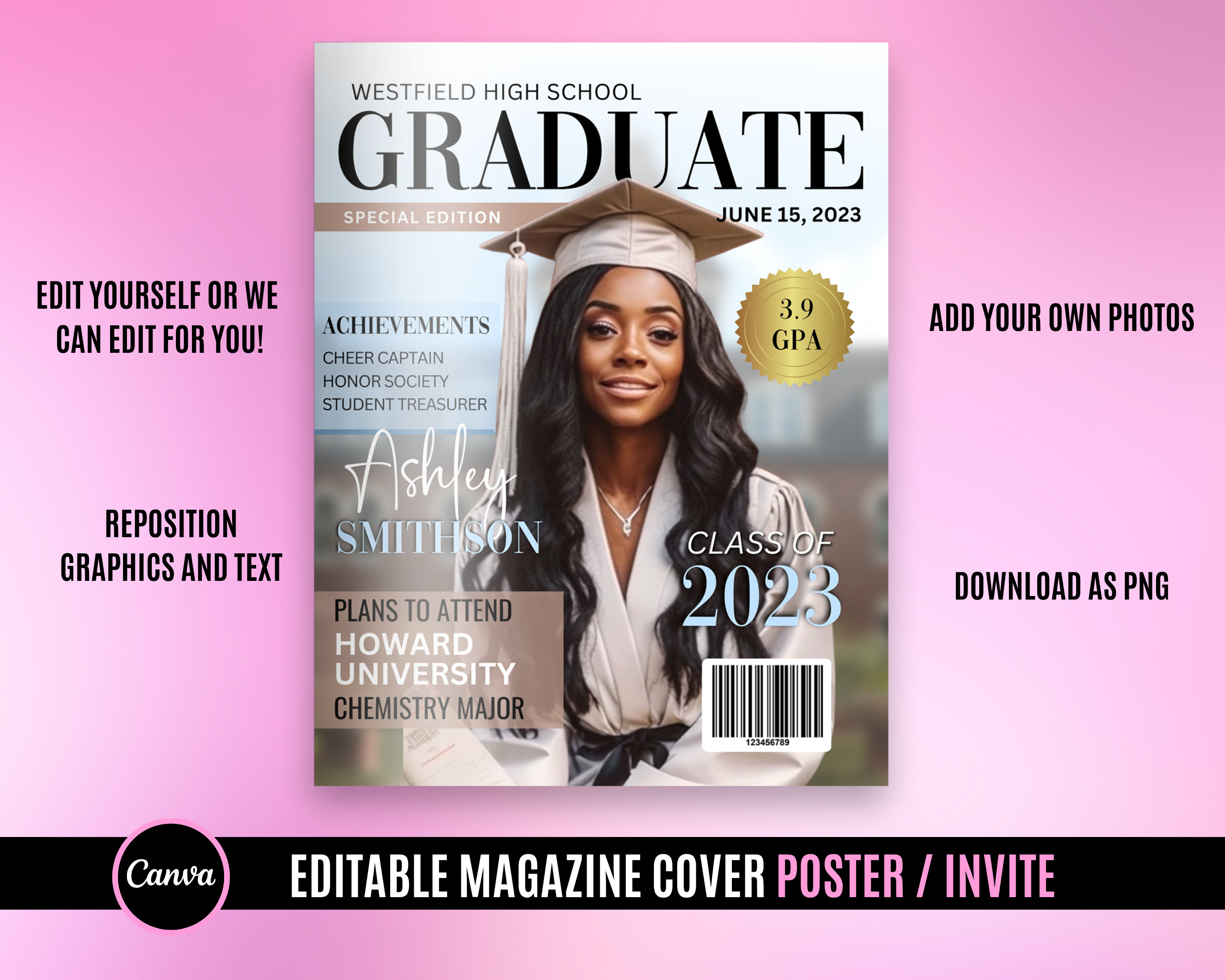 School Magazine Cover Page Design