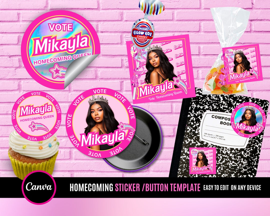 Doll Vote Stickers, Class Campaign Sticker,class Campaign, Homecoming ...