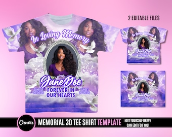 In Loving Memory T Shirt Design, Editable in Canva, Memorial T Shirt ...