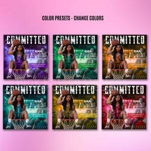 Basketball College Committed Flyer, Graduation Flyer, Sports Flyer ...