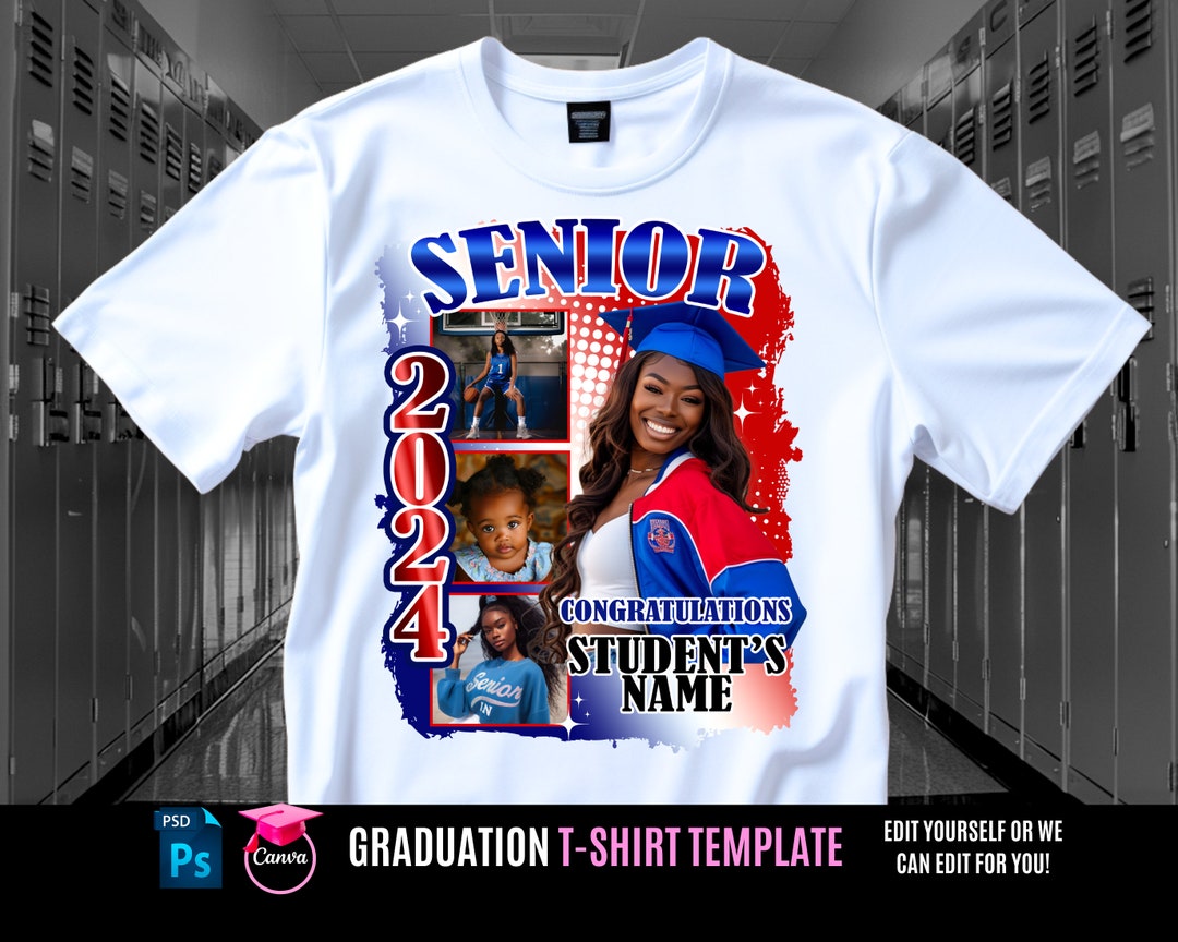 Senior Night Shirt, Graduation T Shirt Design, Editable in Canva ...