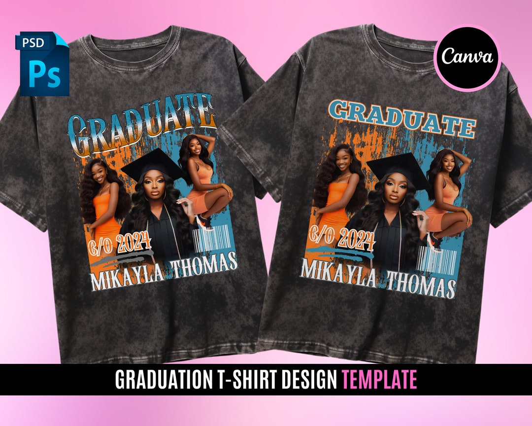 Graduation Tshirt Design, Editable in Canva, 2024 Graduation Family ...