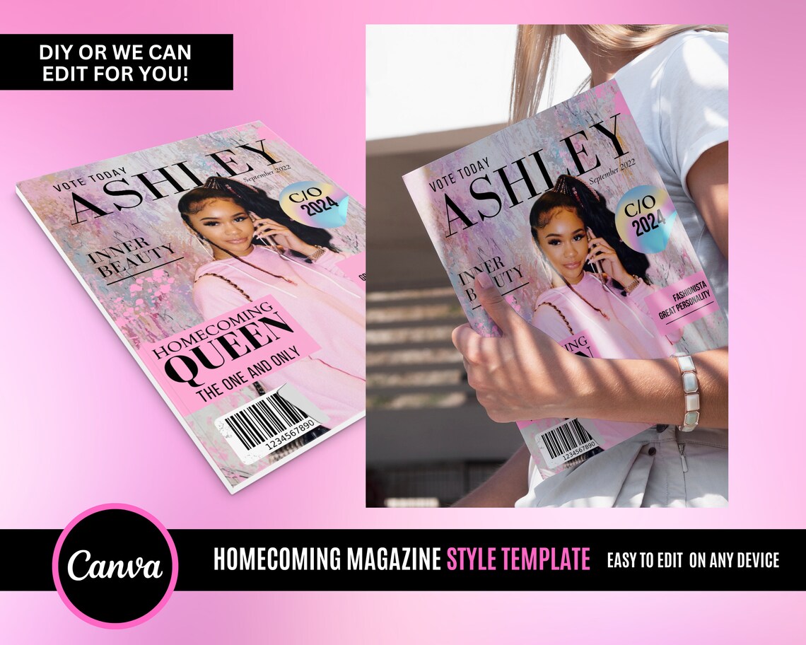 Homecoming Queen Magazine Flyer, Printable Flyer, Free Resizing Please ...