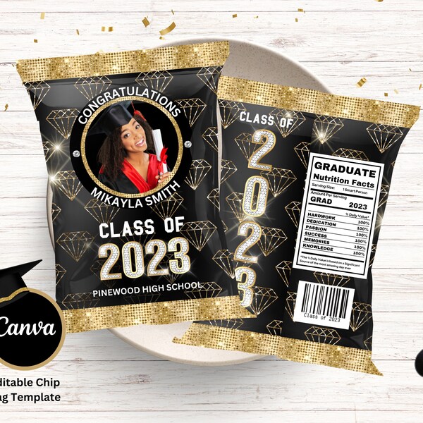 Graduation Chip Bags - Etsy