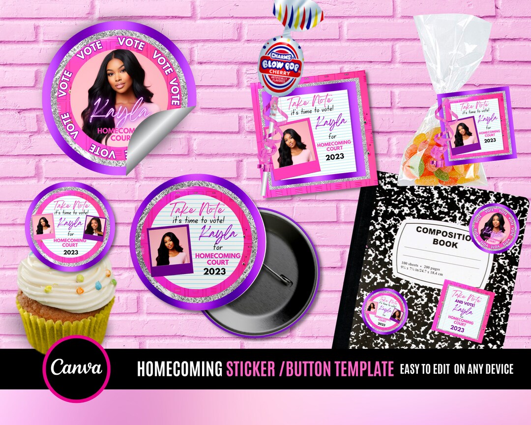 Vote Homecoming Queen, Class Campaign Sticker,class Campaign ...