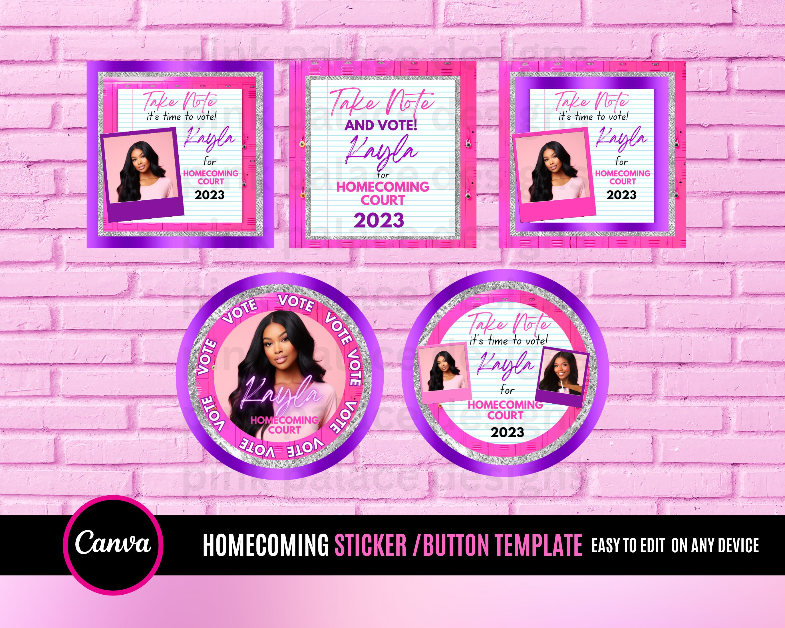Vote Homecoming Queen, Class Campaign Sticker,class Campaign ...