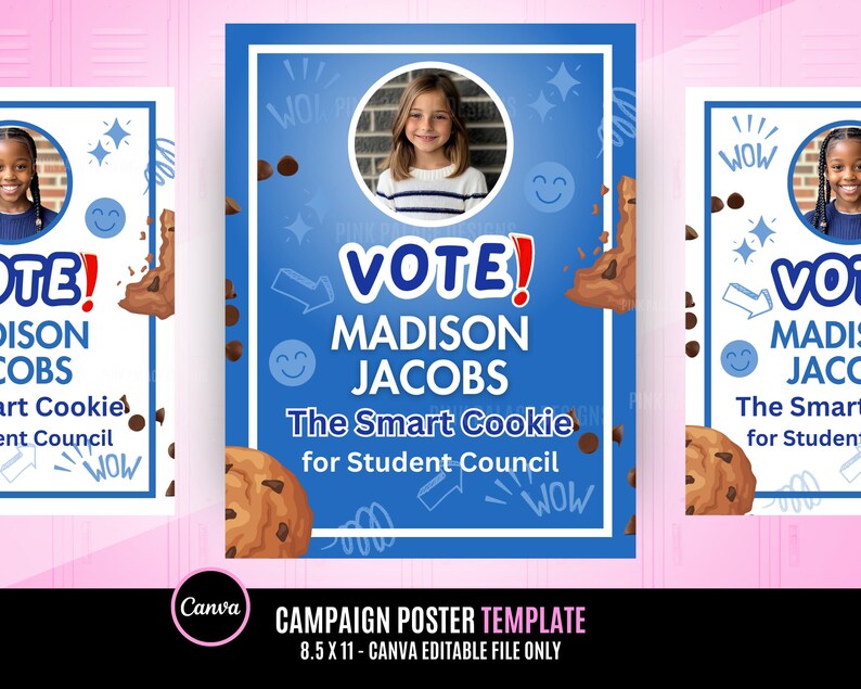 Sweet Cookie Vote Poster Homecoming Queen Poster Sign, Class President ...