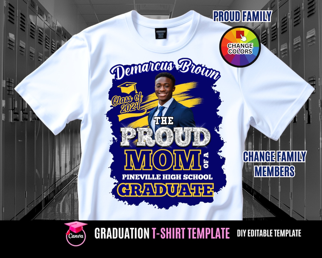Proud Family Graduation, Editable in Canva and Photoshop, 2024 ...