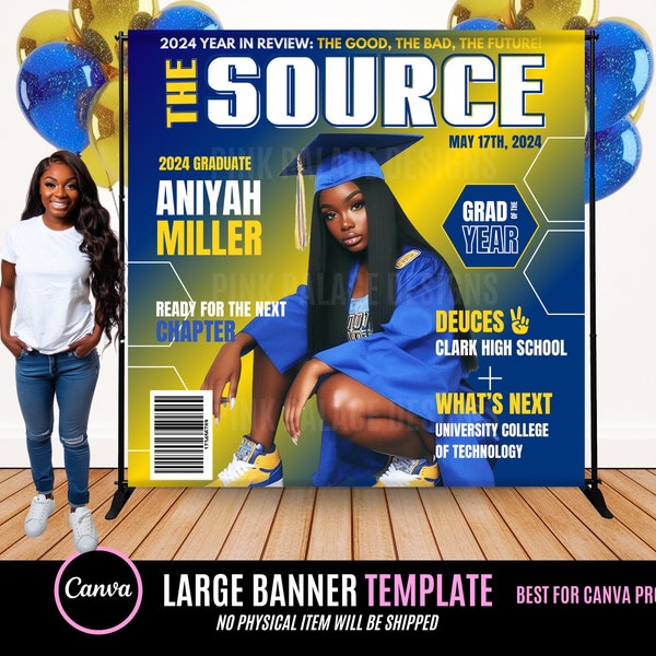 Graduation Banner Template - Etsy