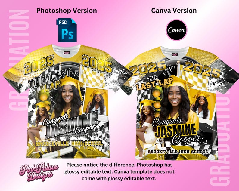 Graduation 3D Tee Shirt Design File, the Last Race Theme, Editable in ...