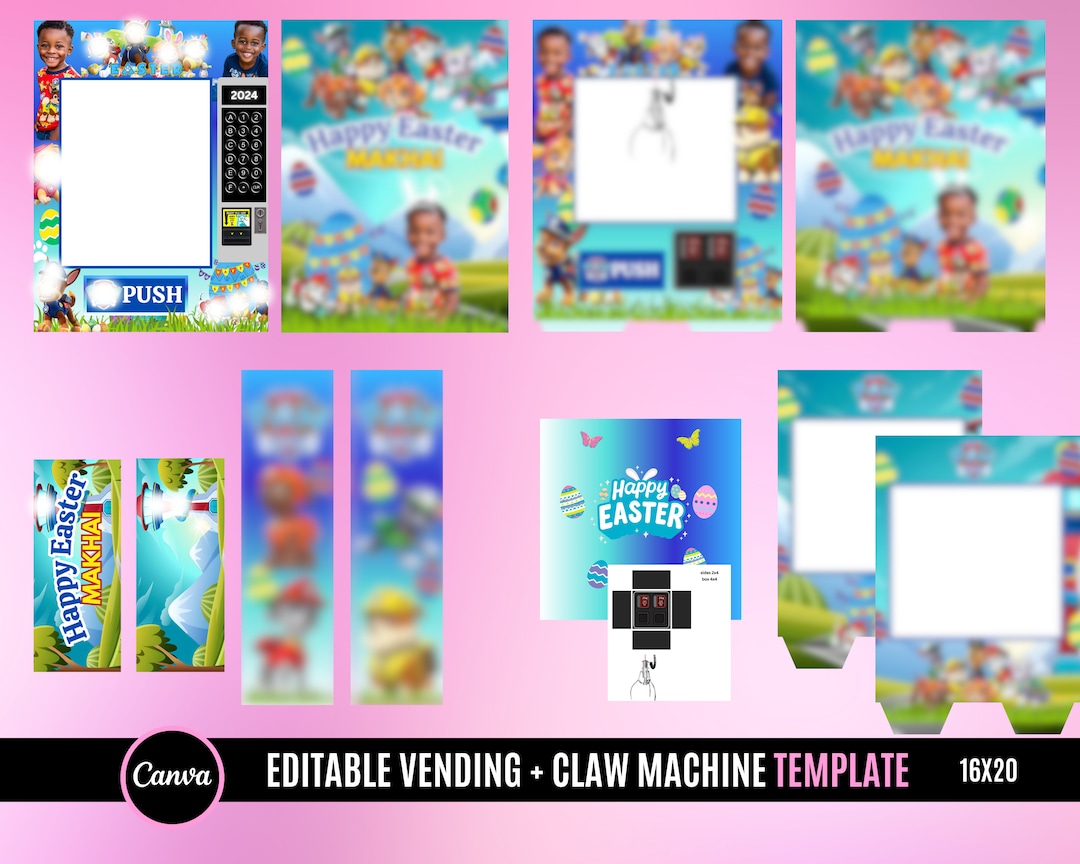 Easter Vending Machine Template, Birthday Gift, Graduation Crafts, Birthday Gift, Girl Birthday ...