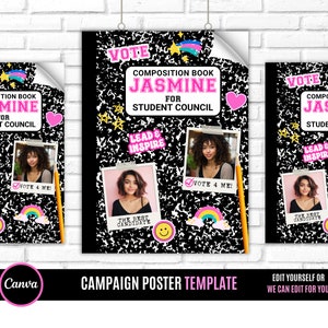 Campaign Poster, Vote Poster, Homecoming Poster, Class Treasurer, Class ...