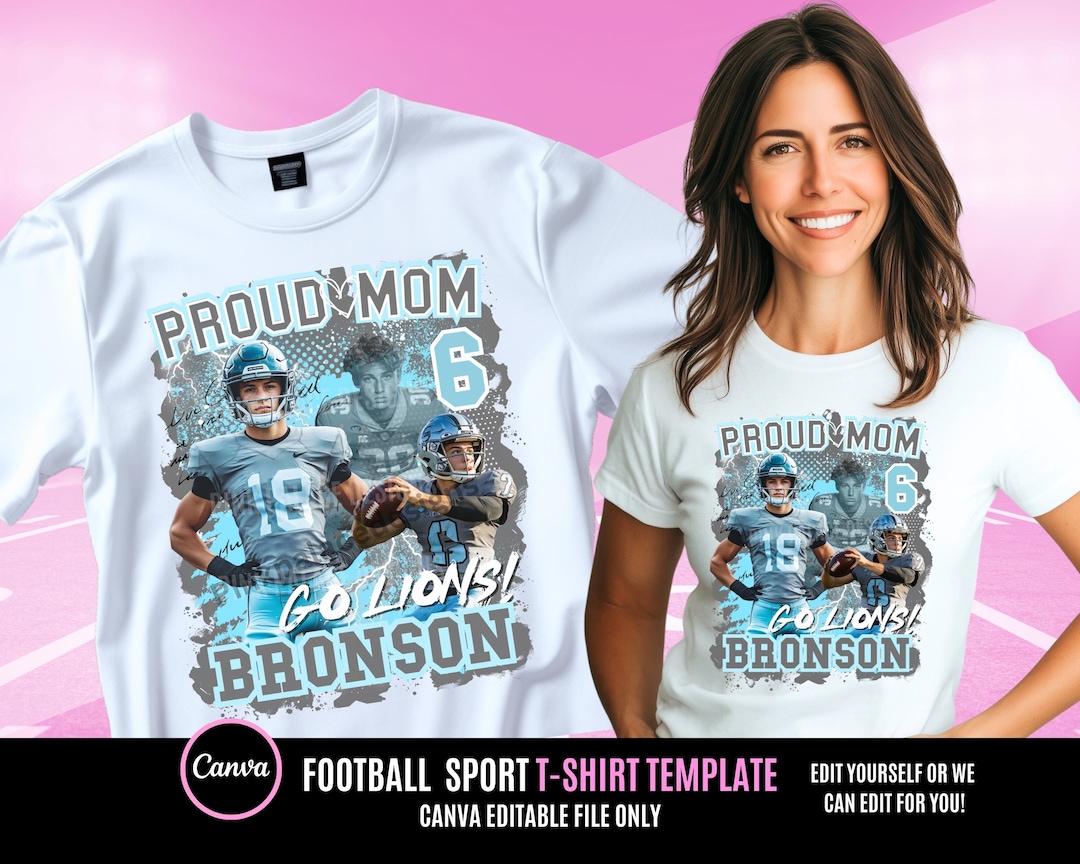 Football Shirt, Light Blue and Grey Shirt, Senior Night Shirt, T Shirt ...